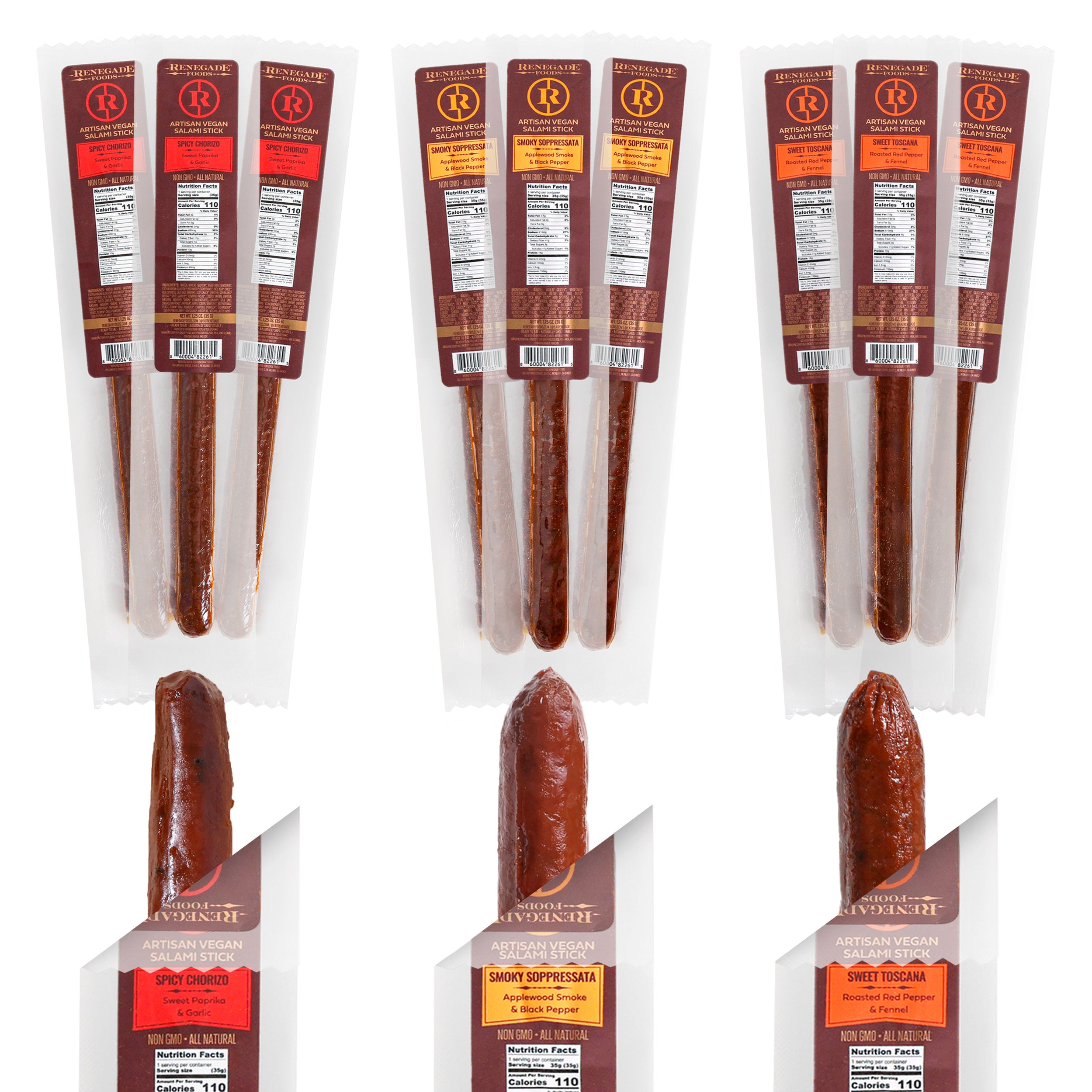 New! Italian/Spanish Salami Stick 9-Pack– Renegade Foods