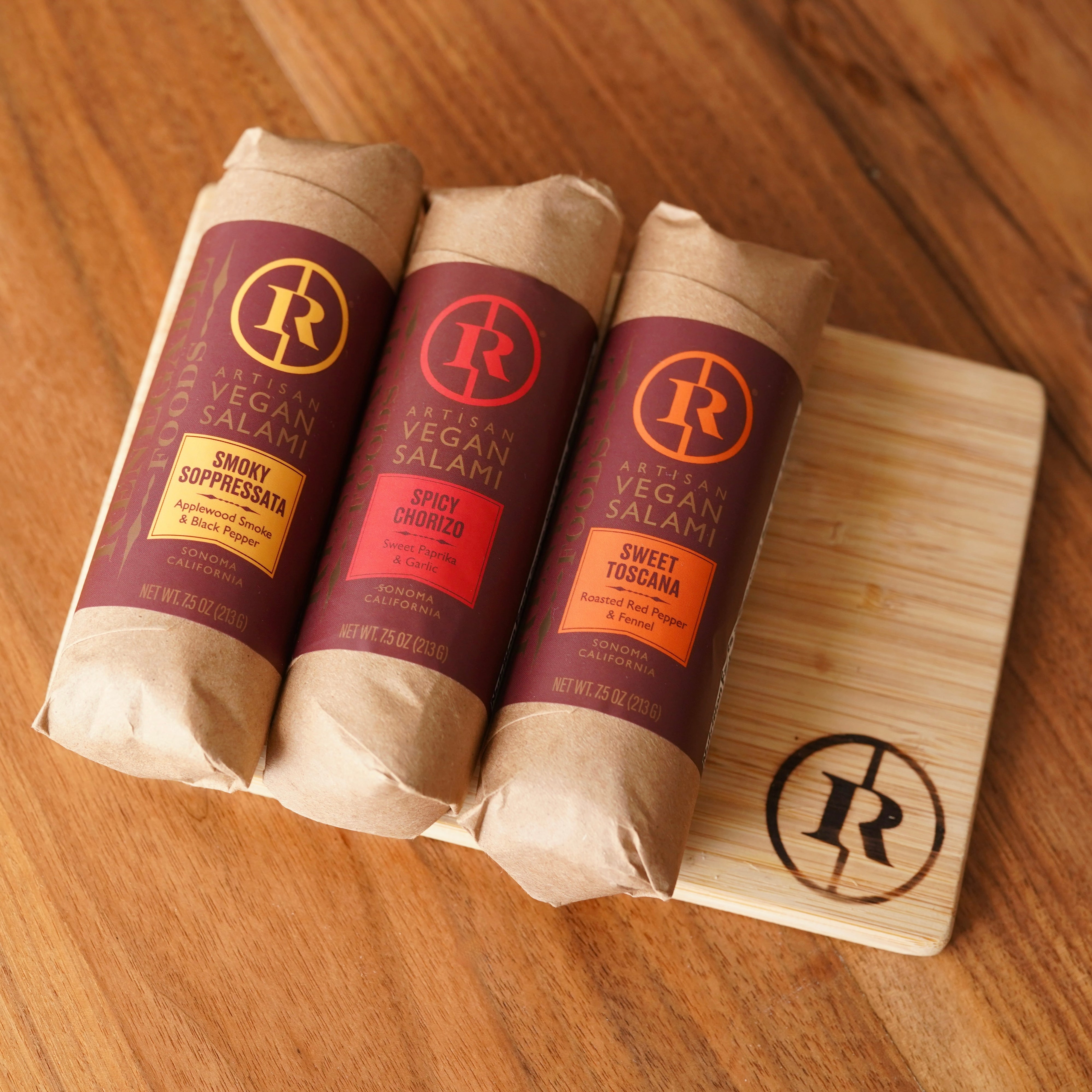 Renegade Foods | Plant-Based Salami Sampler 3-Pack
